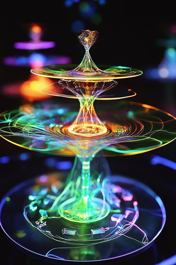 Awe-inspiring Quantum Computer Core Visualization Radiating Intense ...