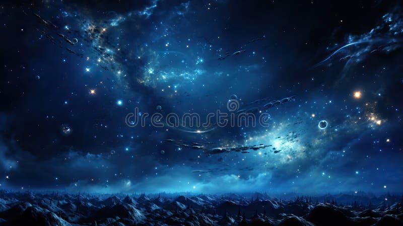 An Awe-inspiring Space Scene with a Stellar Nebula, Cosmic Phenomena ...