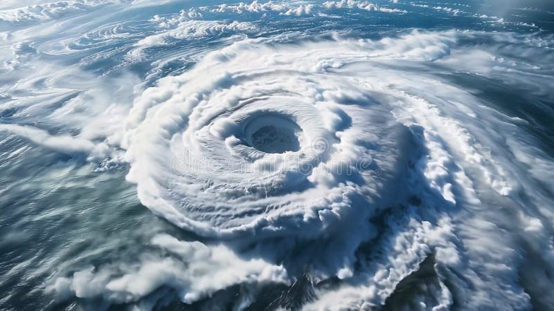 Intense Swirling Clouds Reveal the Power of Nature Over the Ocean ...