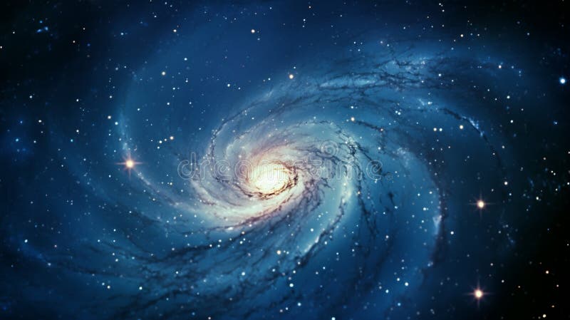 An Awe-inspiring View of a Spiral Galaxy, AI Generative Stock Image ...