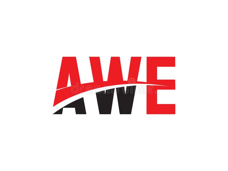 AWE Letter Initial Logo Design Vector Illustration Stock Vector ...