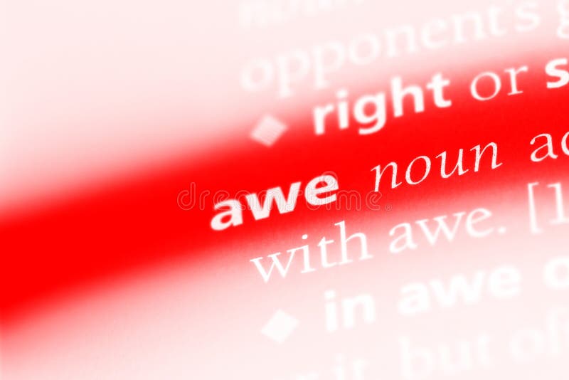 Awe stock image. Image of idea, page, english, closeup - 114412651