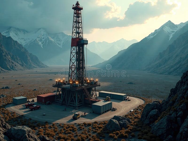 AweInspiring DeepSea Oil Rig Drilling Operation a Stunning Visual of ...