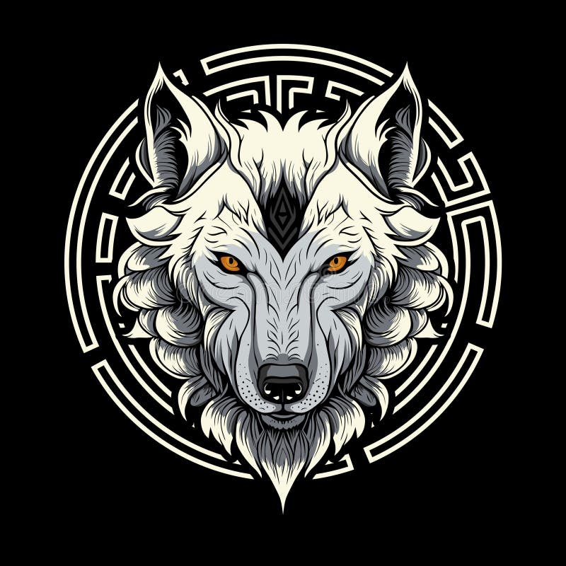 Angry Wolf Circle Stock Illustrations – 185 Angry Wolf Circle Stock ...