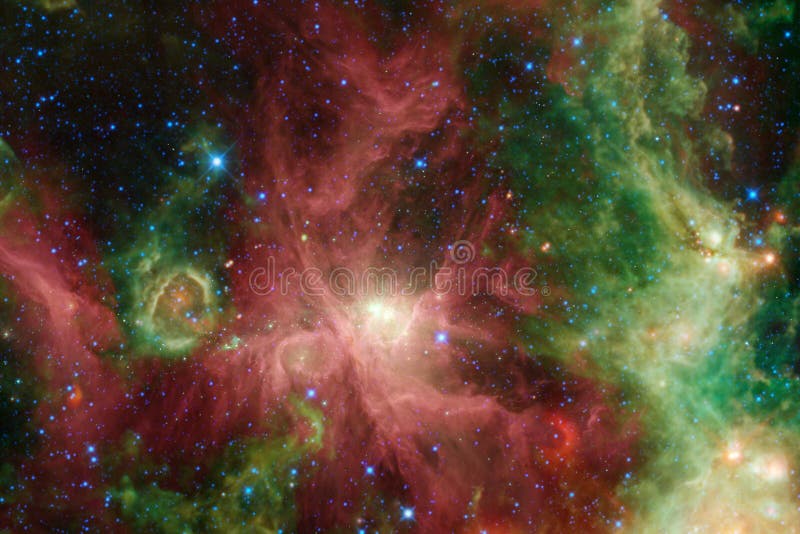 Awesome Beautiful Nebula Somewhere in Outer Space Stock Image - Image ...