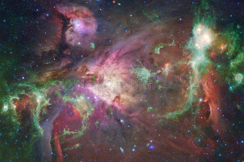 Awesome Beautiful Nebula Somewhere in Outer Space. Stock Image - Image ...