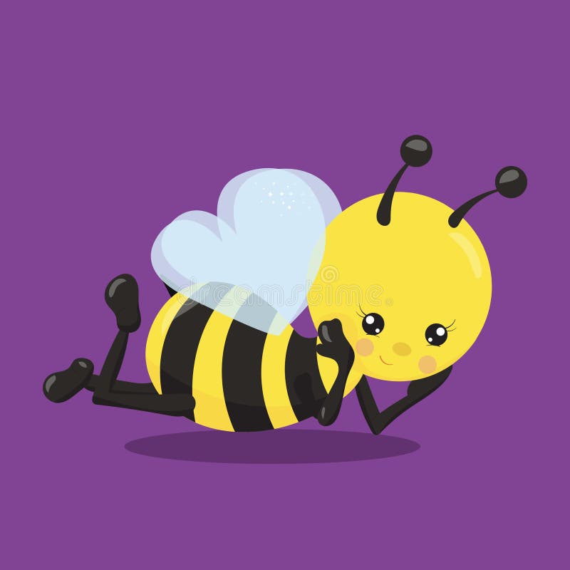 Awesome bee lay 02 stock vector. Illustration of vector - 197981618