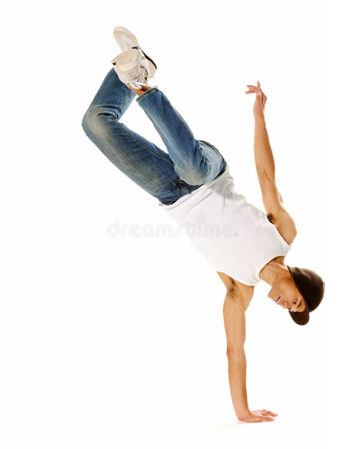 Young Boy Doing a One Handed Handstand Stock Photo - Image of active ...