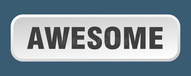 Awesome button stock vector. Illustration of element - 119883947