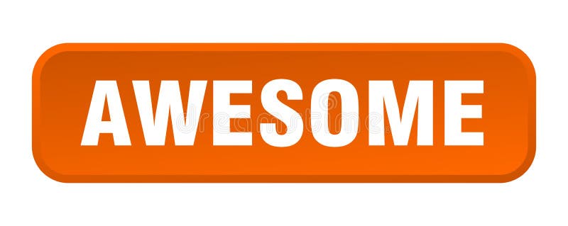 Awesome button stock vector. Illustration of element - 119883947