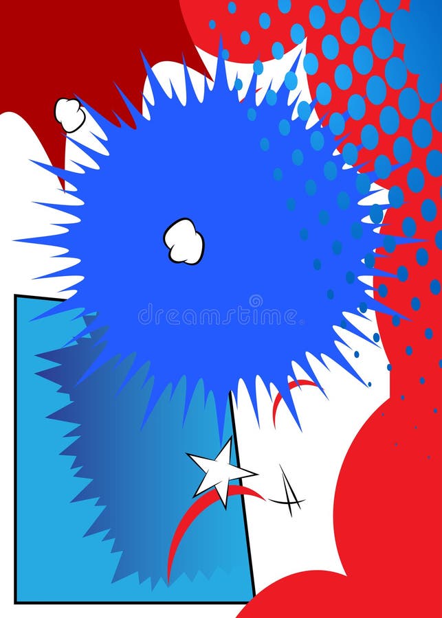 Awesome Cartoon Background, Comic Book Abstract Page Layout Backdrop ...