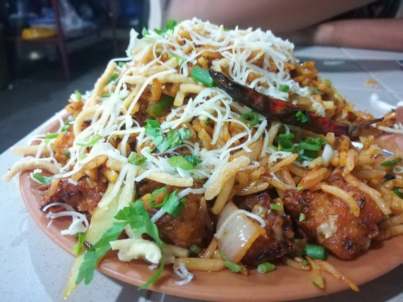 Chinese Singapuri Bhel Indian Awesome Stock Photo - Image of awesome ...