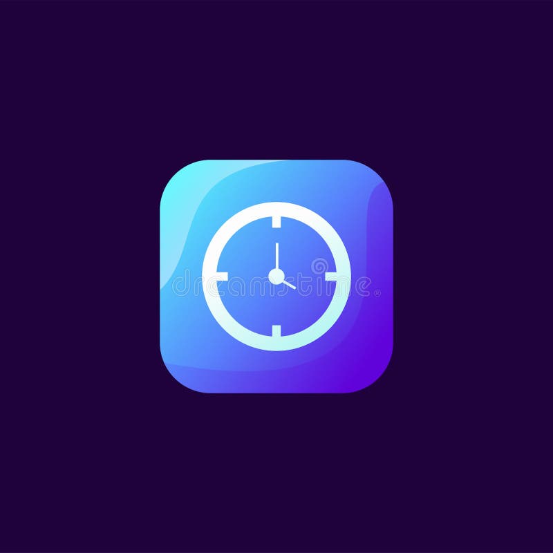 Awesome Clock Icon Design Ready To Use Stock Vector - Illustration of ...