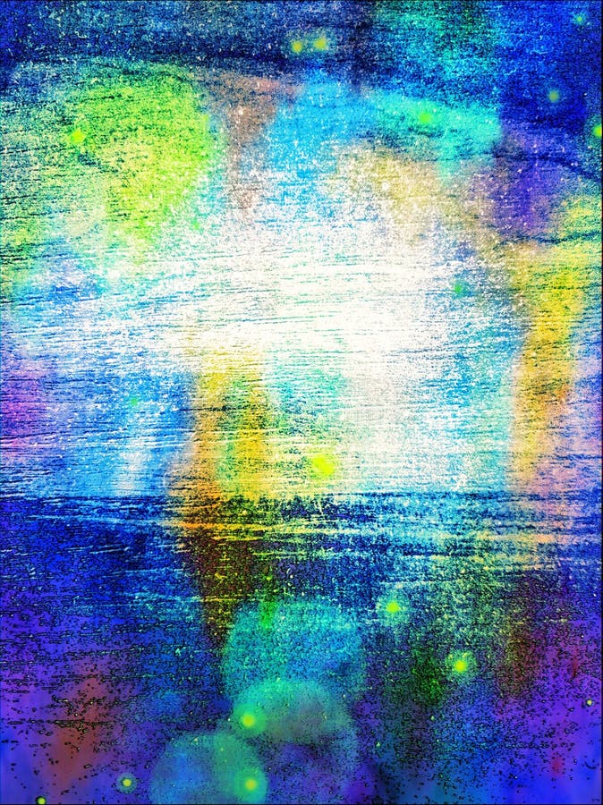 Awesome Colorful Space Lovely Painting Design Stock Illustration ...