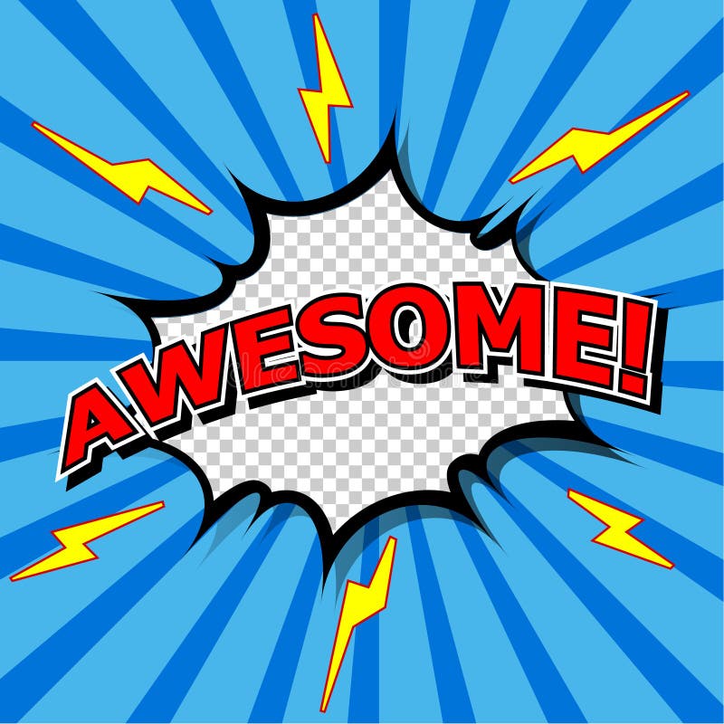 Awesome! stock vector. Illustration of style, text, file - 80713151
