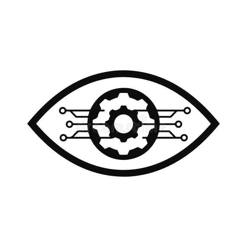 Awesome Engineered Eye. Industrial Vision Stock Vector - Illustration ...