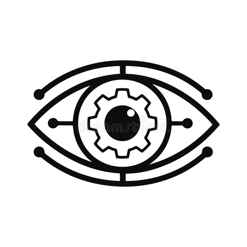 Awesome Engineered Eye. Industrial Vision Stock Illustration ...