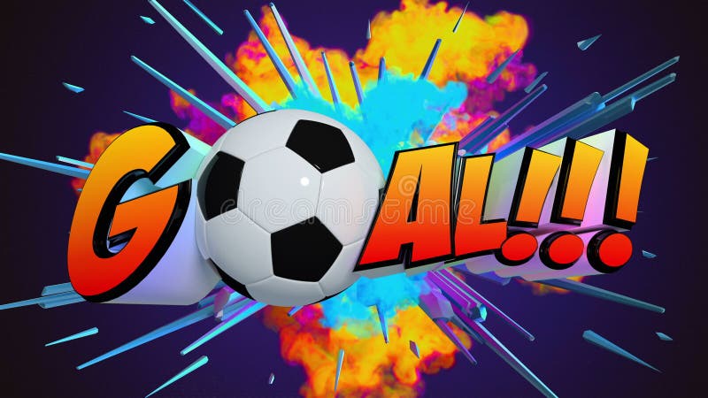Awesome Exploding Goal! Football Message Stock Footage - Video of ...