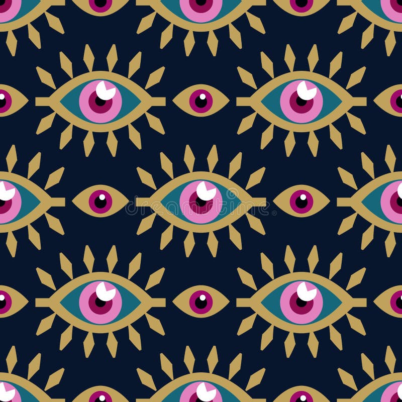 Eye pattern 19 stock illustration. Illustration of pattern - 229206233