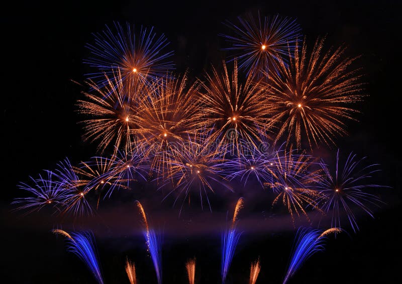 Awesome fireworks stock photo. Image of beautiful, abstract - 38818698