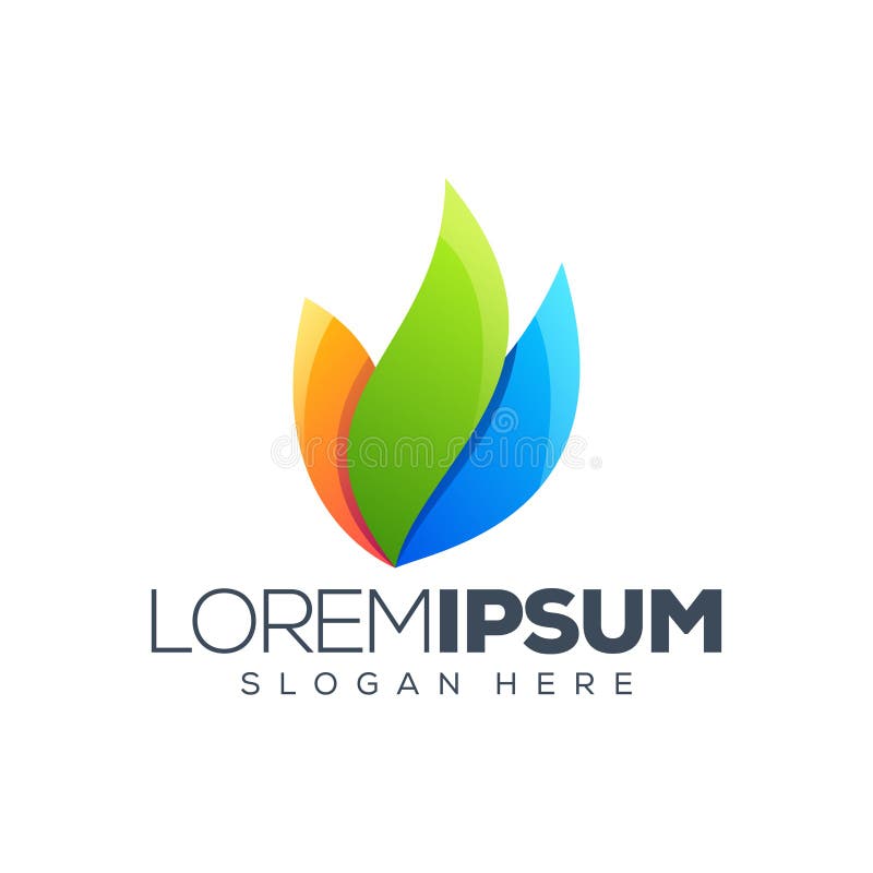 Flow Logo Design Vector Illustration Stock Illustration - Illustration ...