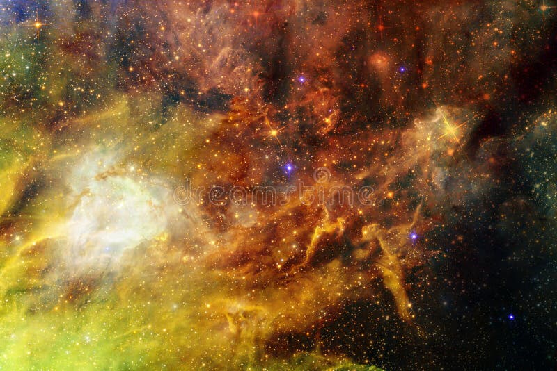 Awesome Galaxy in Outer Space. Starfields of Endless Cosmos Stock Photo ...