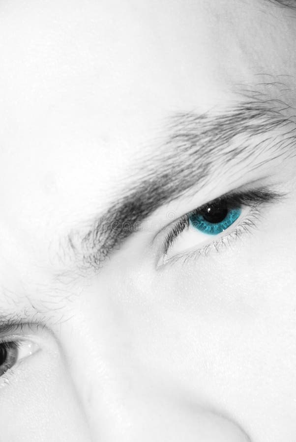 Awesome glance stock image. Image of pensiveness, curly - 4340927