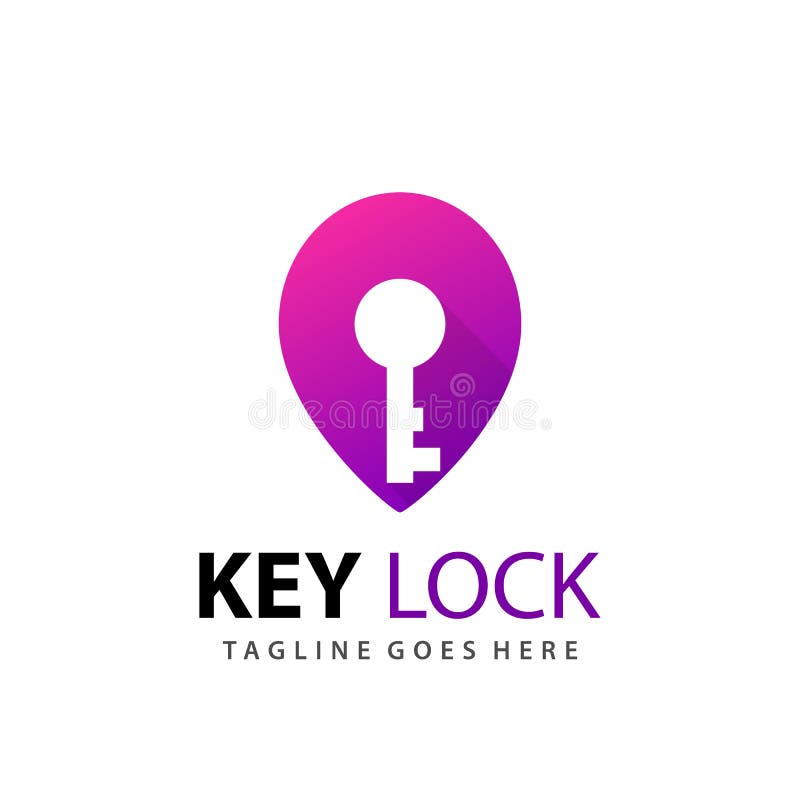 Awesome Gradient Key Location Modern Logo Design Template Vector Stock ...