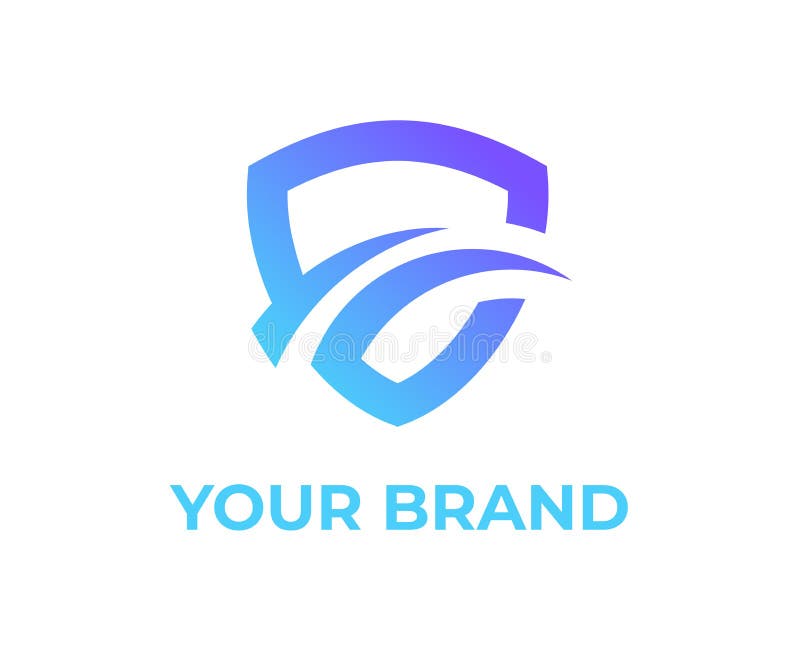 Awesome Gradient Shield Logo Designs Template Icon Premium Stock ...