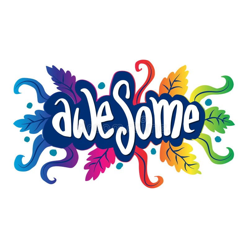 Awesome Handwritten Inscription Stock Illustrations – 359 Awesome ...