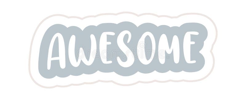 Awesome Sticker Stamp Stock Illustrations – 1,087 Awesome Sticker Stamp ...