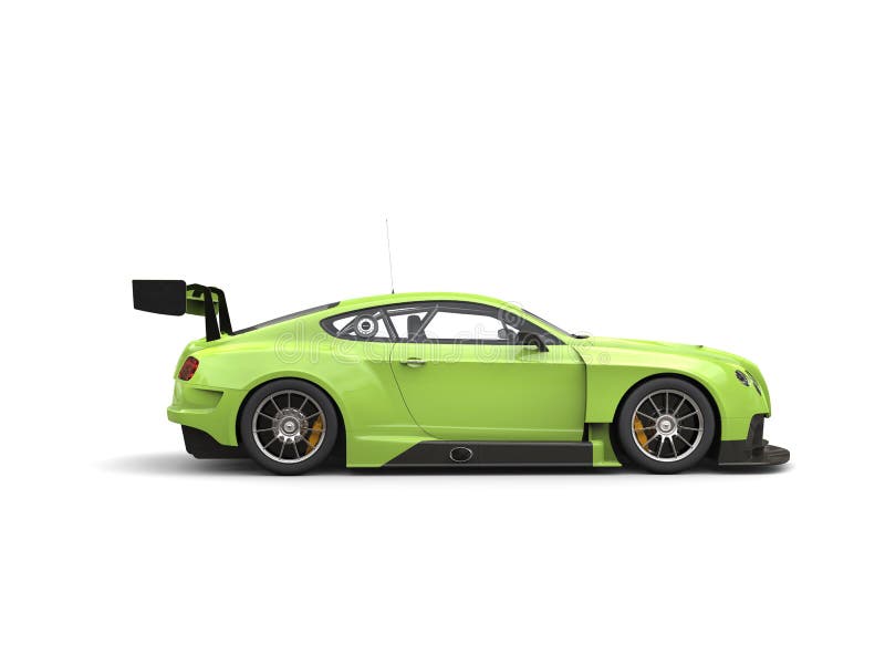 Awesome Modern Mad Green Race Super Car Stock Illustration ...