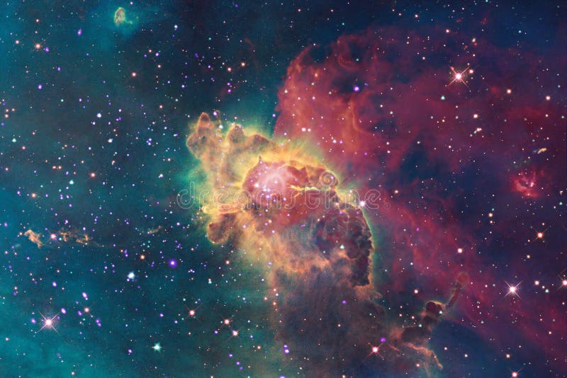 Awesome Nebula. Billions of Galaxies in the Universe Stock Image ...