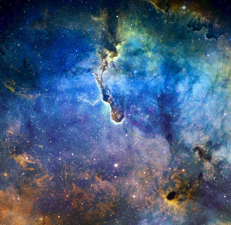 Awesome Nebula in Deep Space Stock Photo - Image of creation, cosmos ...