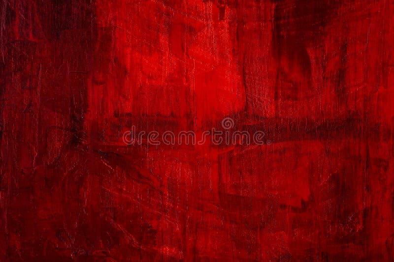 Awesome Painting Texture in a Stylish Red Color. Stock Photo - Image of ...