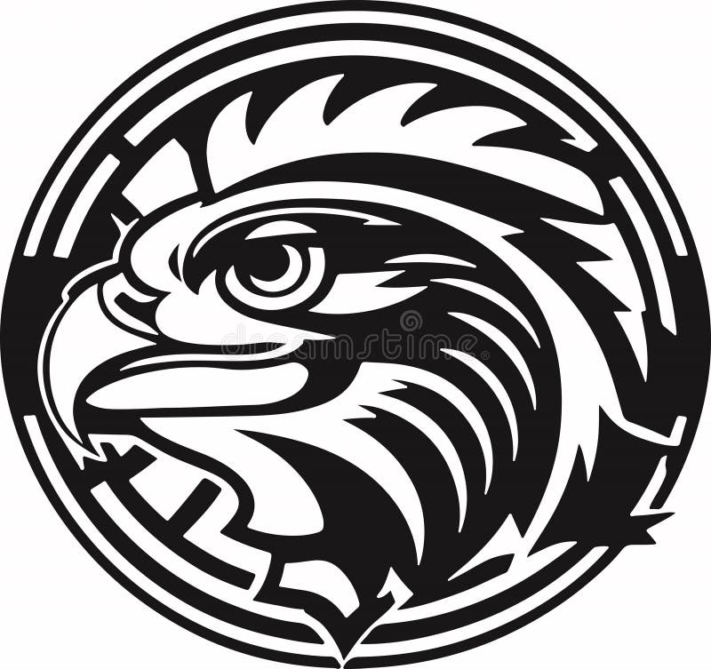 Awesome and Powerful Hawk Emblem Art Vector Stock Vector - Illustration ...