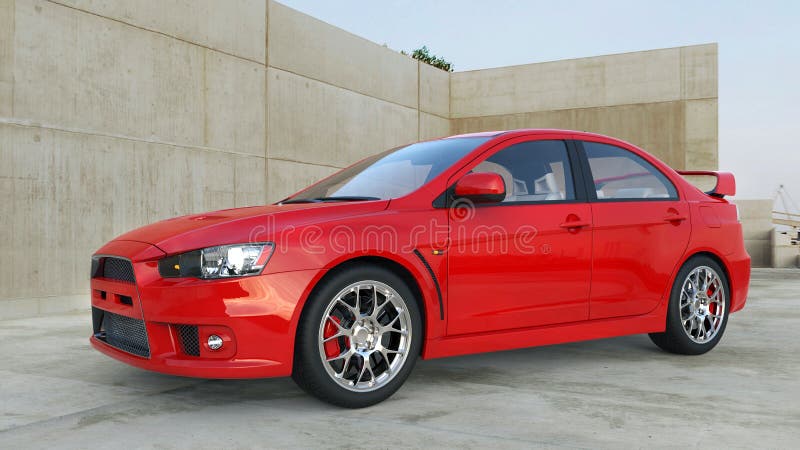 Awesome Red Sports Car stock image. Image of metallic - 59007485