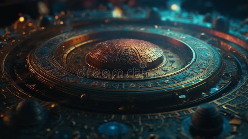 Awesome Round and Splash Patterned 3D Themes Stock Photo - Image of ...