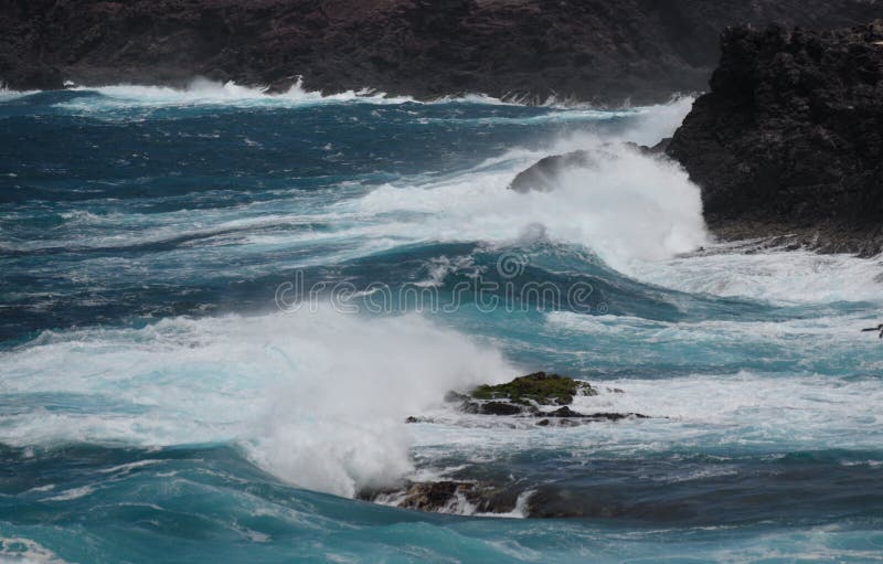 Awesome sea stock photo. Image of coming, canary, canal - 118605404