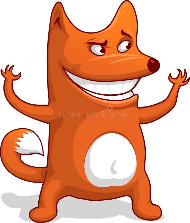 Awesome Sly Ginger Fox Character Stock Vector - Illustration of ginger ...