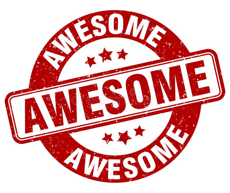 Awesome Stamp. Awesome Square Grungy Isolated Sign Stock Vector ...