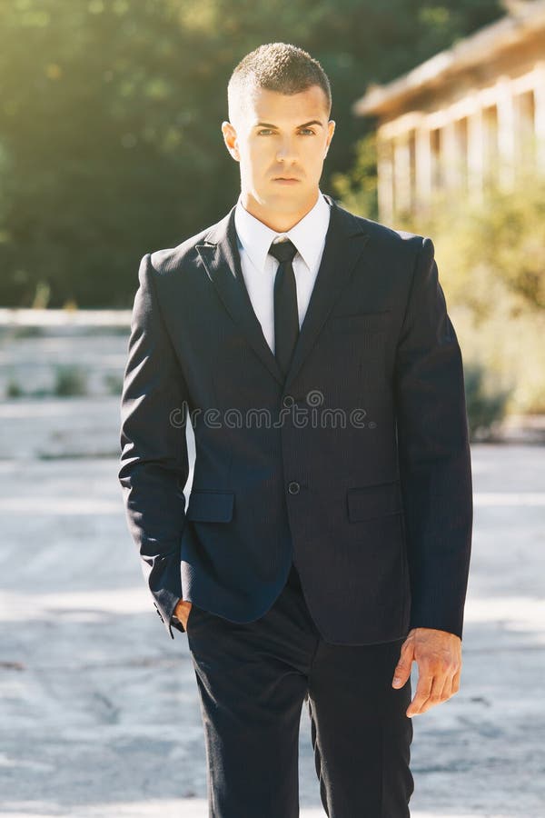 Awesome Stylish Men in Elegant Suite Posing. Elegance and Luxury Man ...