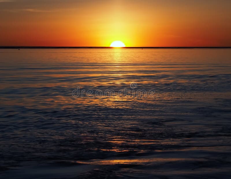 Beautiful Sunset Above the Ocean Stock Photo - Image of portugal ...