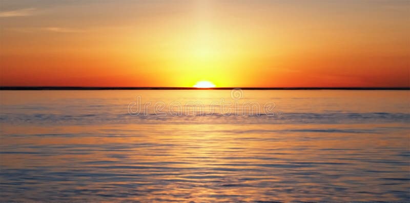 Beautiful Sunset Above the Ocean Stock Photo - Image of summer ...