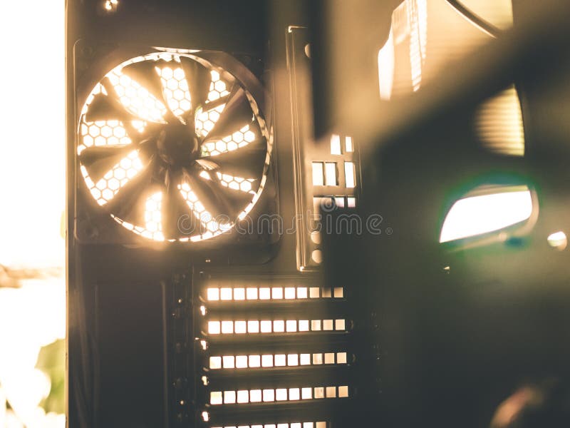 Awesome Technology Electronic Cooling Fan Stock Photo - Image of wires ...