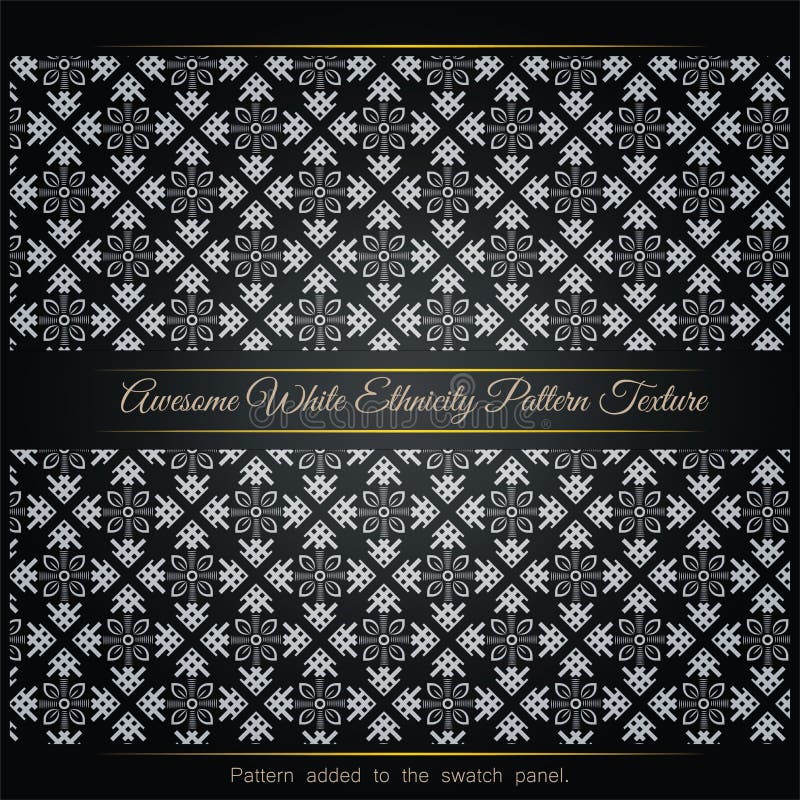 Awesome White Ethnicity Pattern Texture Stock Vector - Illustration of ...