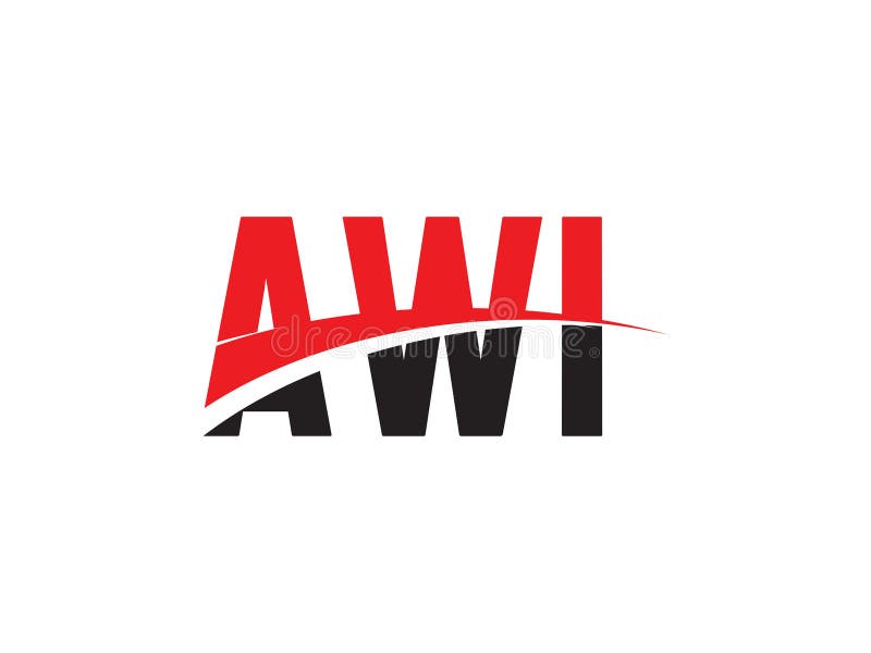 AWI Letter Initial Logo Design Vector Illustration Stock Vector ...