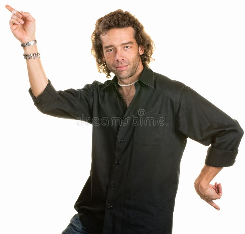 Awkward Man Dancing at a 1970s Disco Music Party Stock Photo - Image of ...