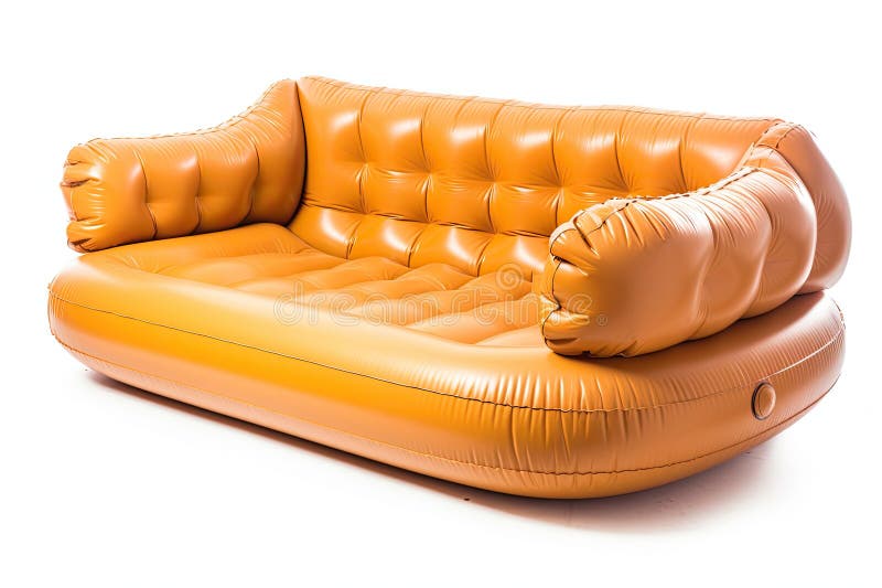 Inflatable Sofa on White Isolated Background. Stock Illustration ...