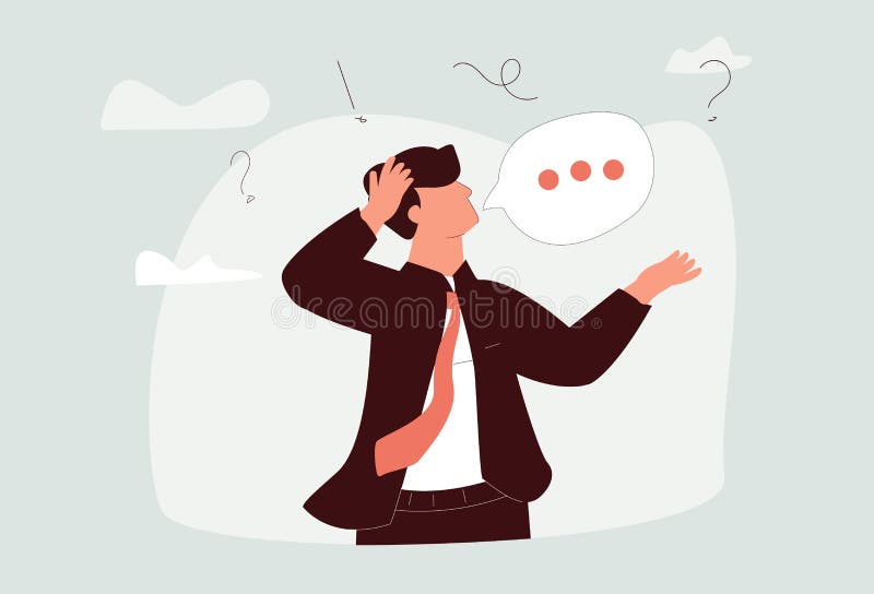 Awkward Speech Stock Illustrations – 61 Awkward Speech Stock ...